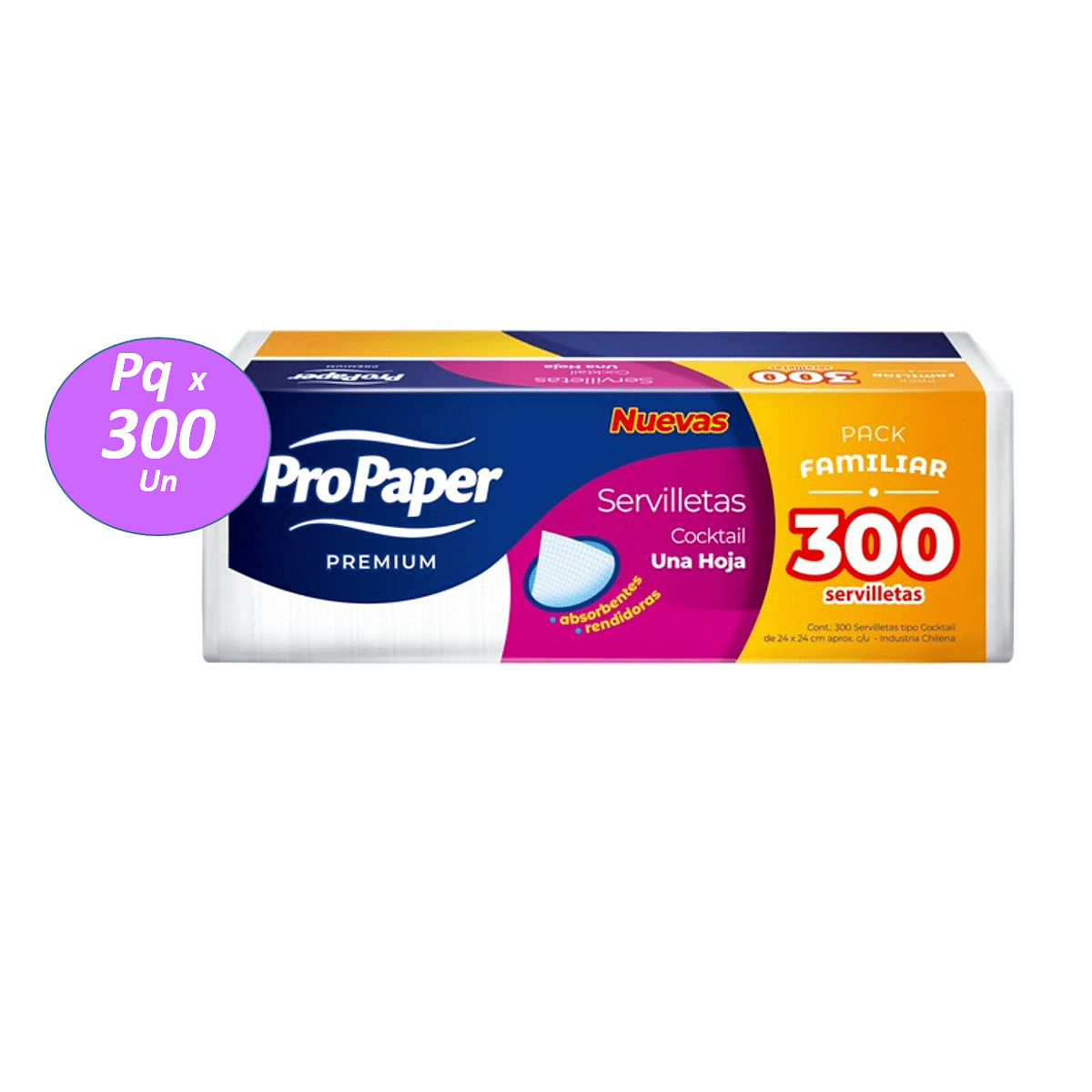 SERVILLETA DE COCKTAIL PROPAPER 300 UNIDADES