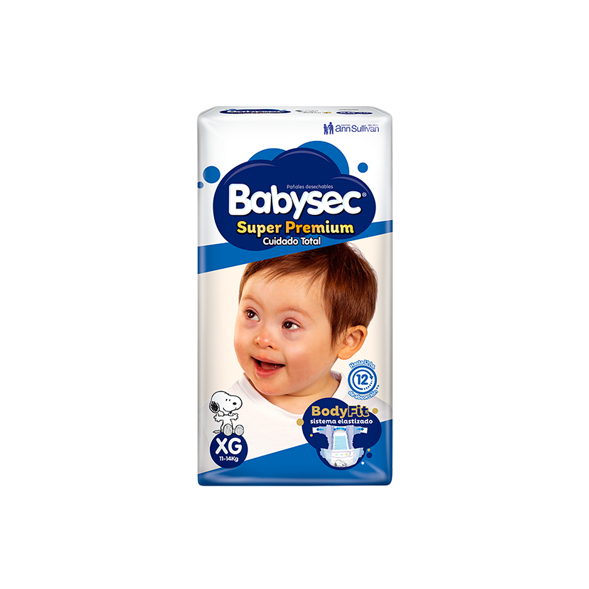 PAÑALES BABYSEC SUPER PREMIUM XG 14 UND