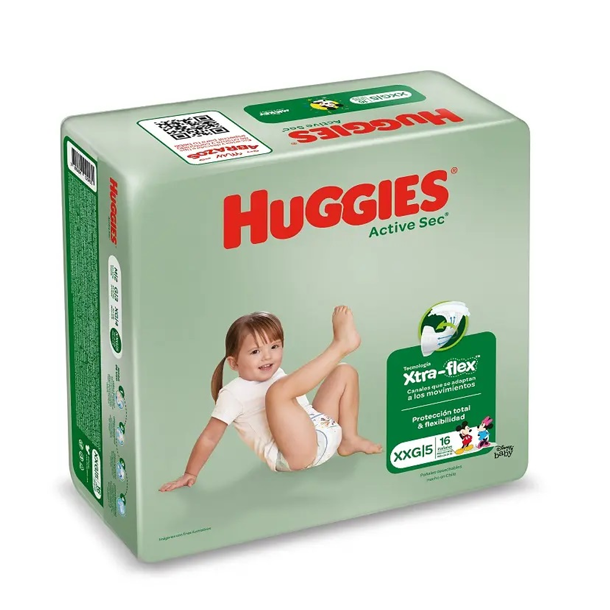 PAÑALES HUGGIES ACTIVE SEC XXG 16 UND