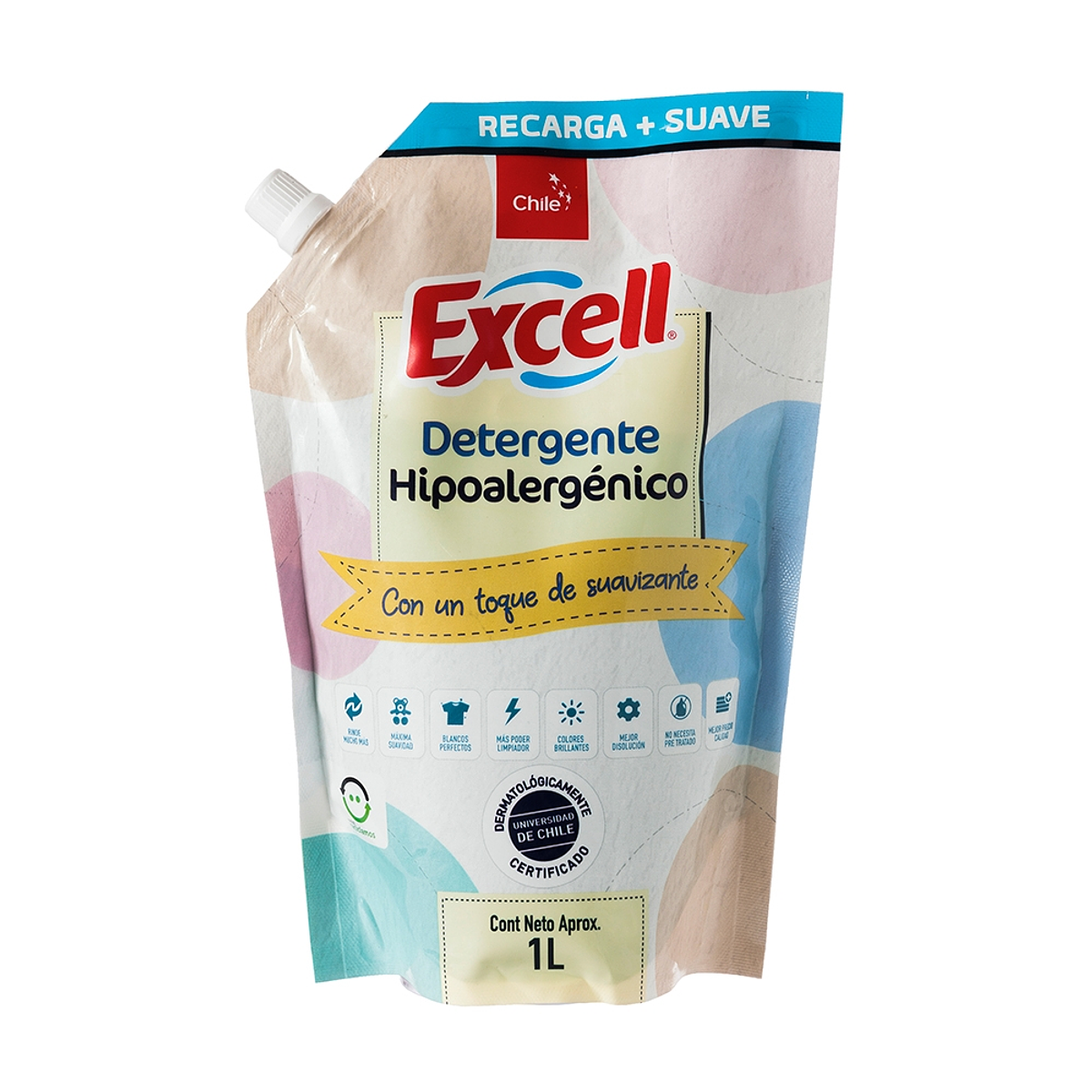 DETERGENTE HIPOALERGENICO EXCELL 1 LT DOYPACK