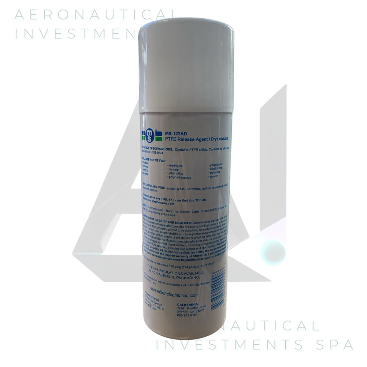 MS-122AD – Agente Desmolde y Lubricante Seco con PTFE