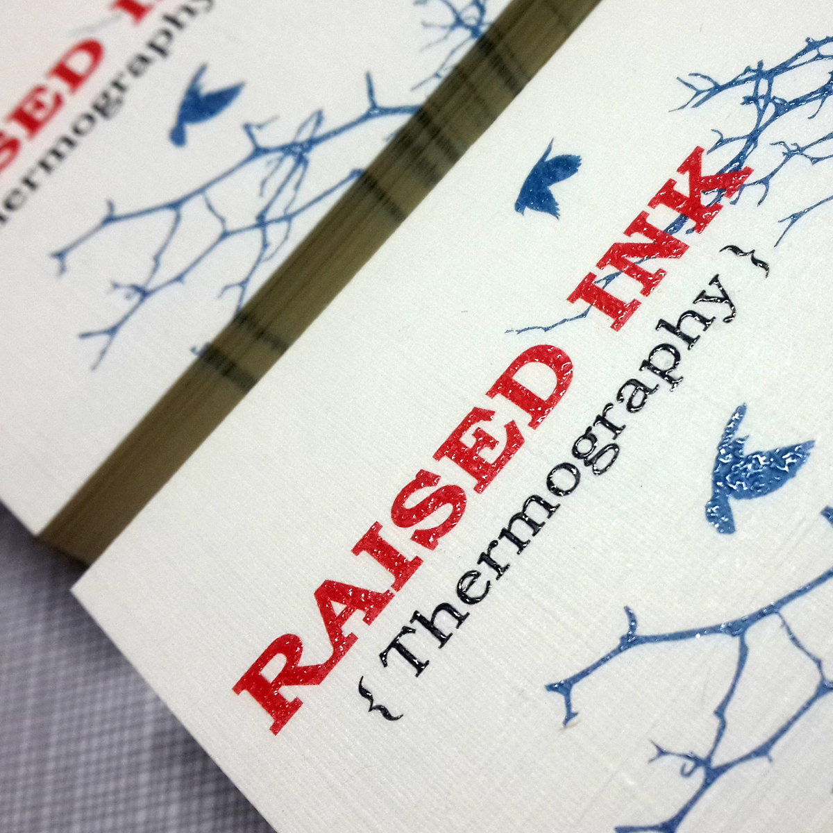 Raised Ink Business Cards Printing | AIYO PRINT