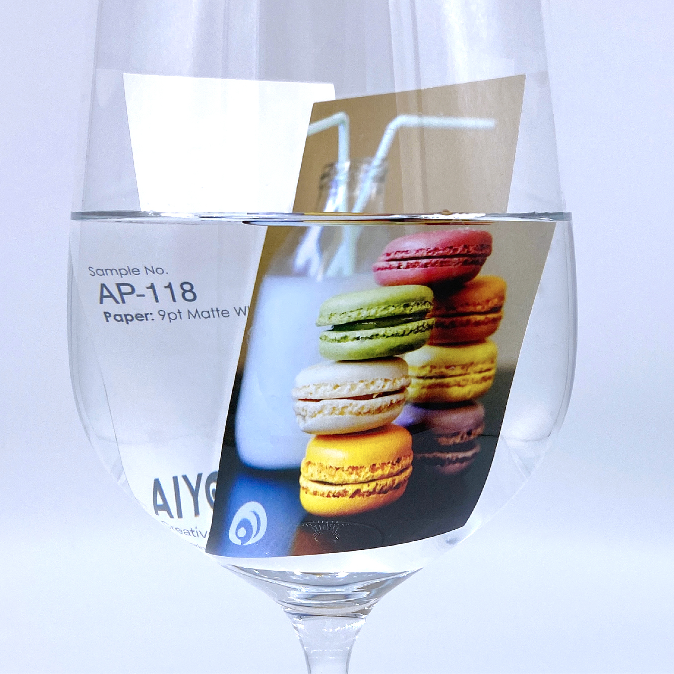 10pt White Poly Business Cards Printing | AIYO PRINT