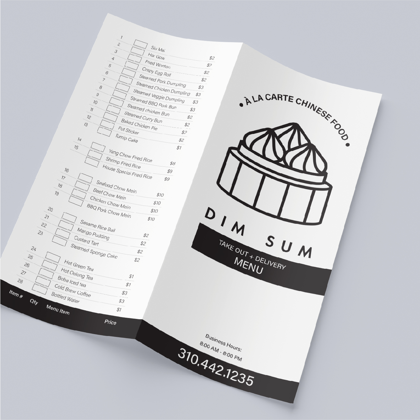 Low-Cost Disposable Menus Printing | AIYO PRINT