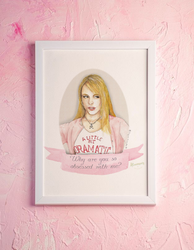 CUADRO REGINA GEORGE 20X25 CMS