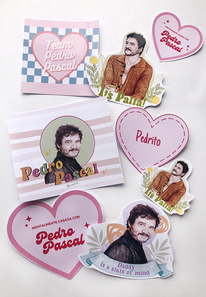 SET STICKERS PEDRO PASCAL