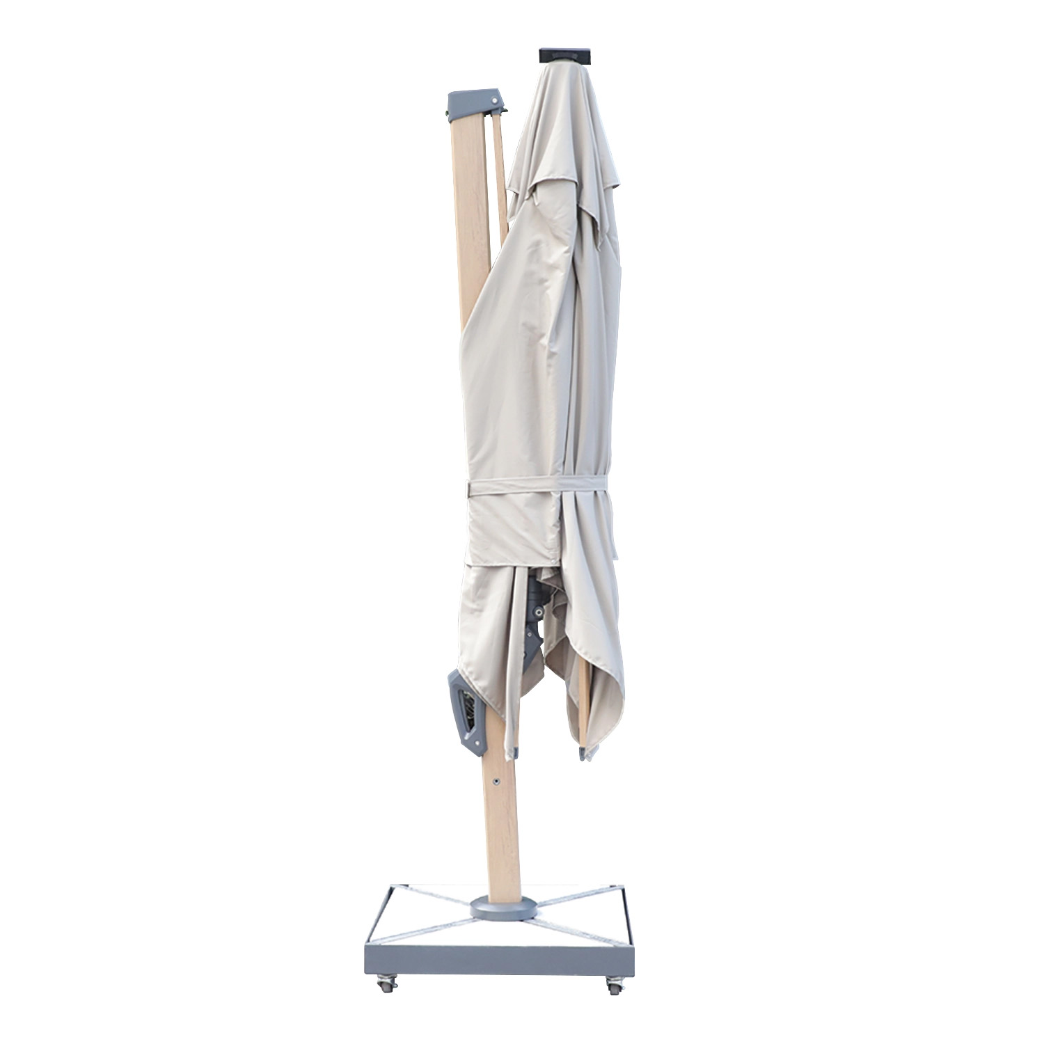 Combo Parasol Alcazar Beige 3*3 + Estufa de Patio Inferno | Alcazar