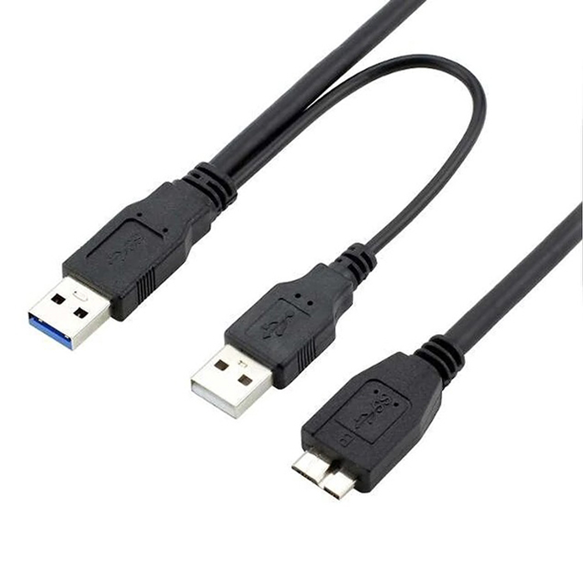 Cable microBM a doble usb