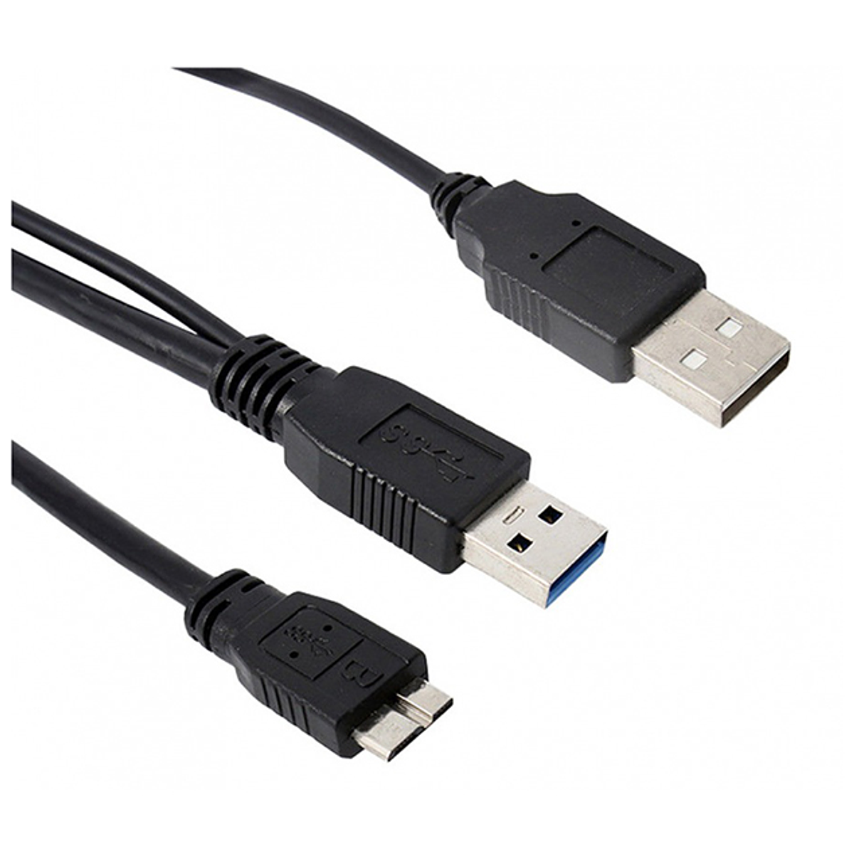 Cable microBM a doble usb