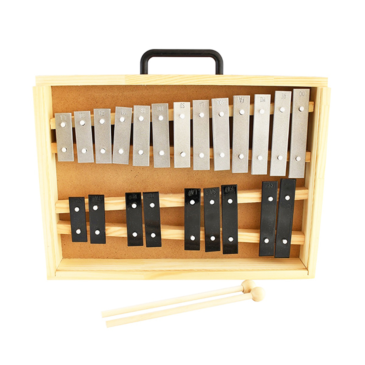 Metálofono 22 Notas Plateado