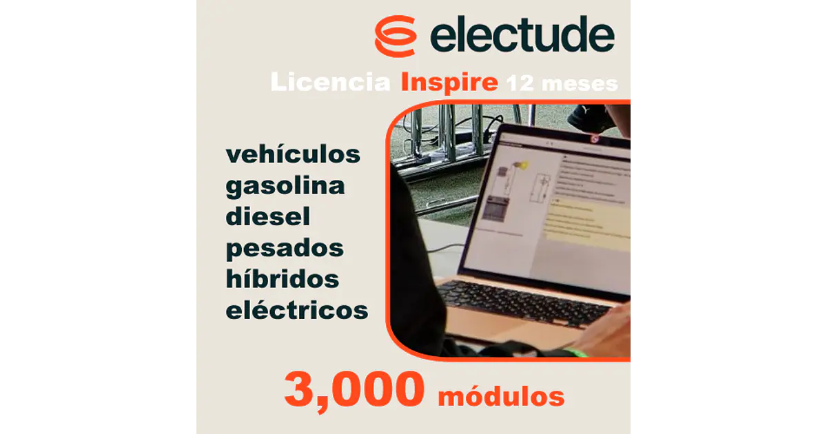 ELECTUDE - Licencia INSPIRE - 12 meses online