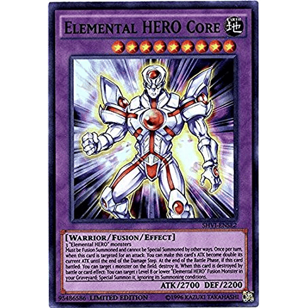 Elemental Hero Core - SHVI-ENSE2 - Super Rare Limited Edi...