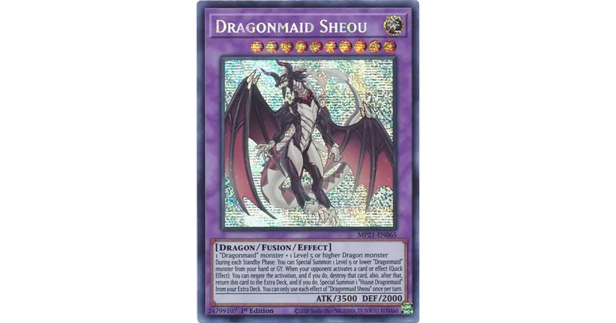Dragonmaid Sheou - MP21-EN065 - Prismatic Secret Rare