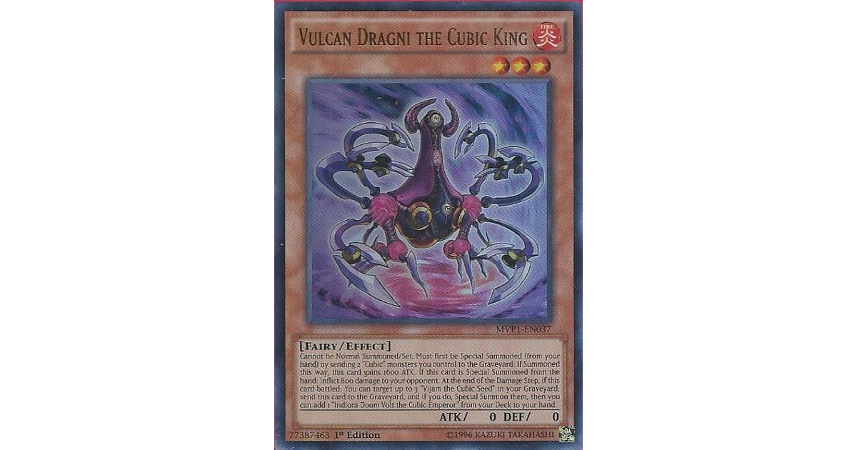 Vulcan Dragni the Cubic King - MVP1-EN037 - Ultra Rare