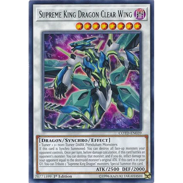 Supreme King Dragon Clear Wing - MZMI-EN059 - Rare