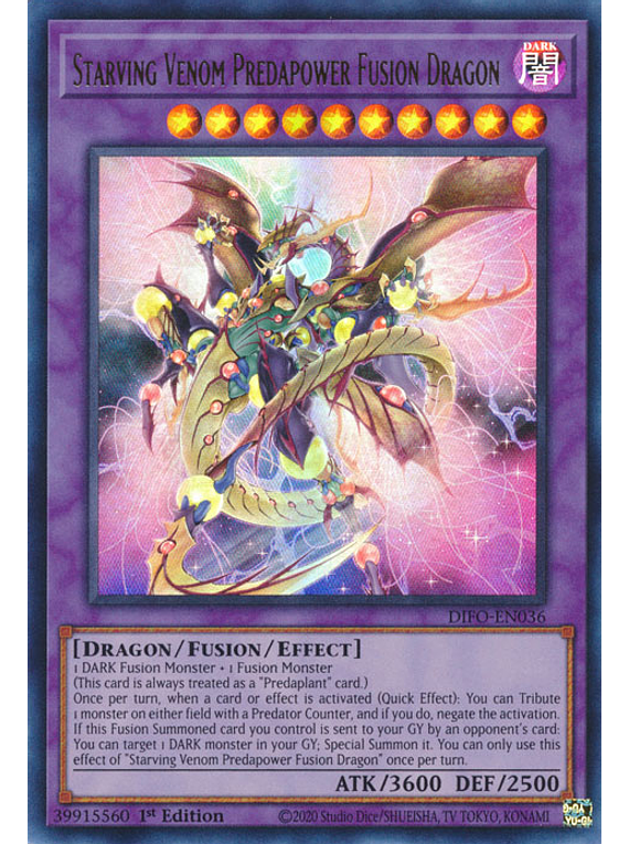 Starving Venom Predapower Fusion Dragon - DIFO-EN036 - Ul...