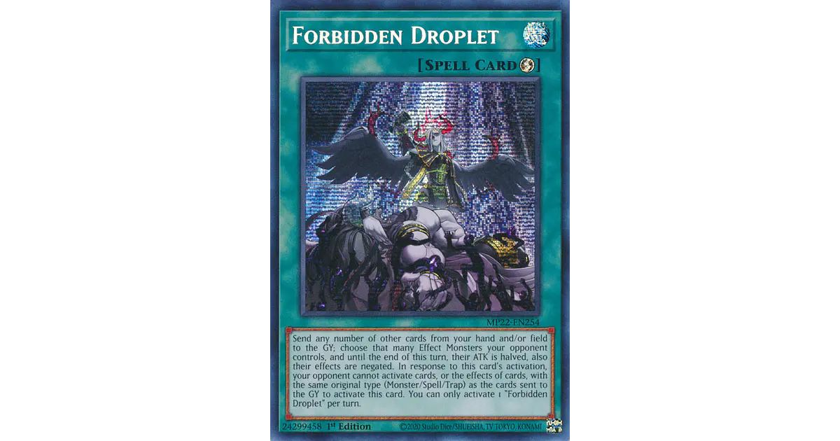Forbidden Droplet - MP22-EN254 - Prismatic Secret Rare