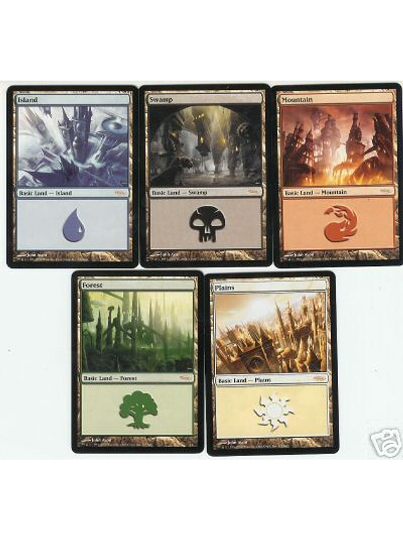 100 Tierras Basicas MTG (20 de Cada Color)