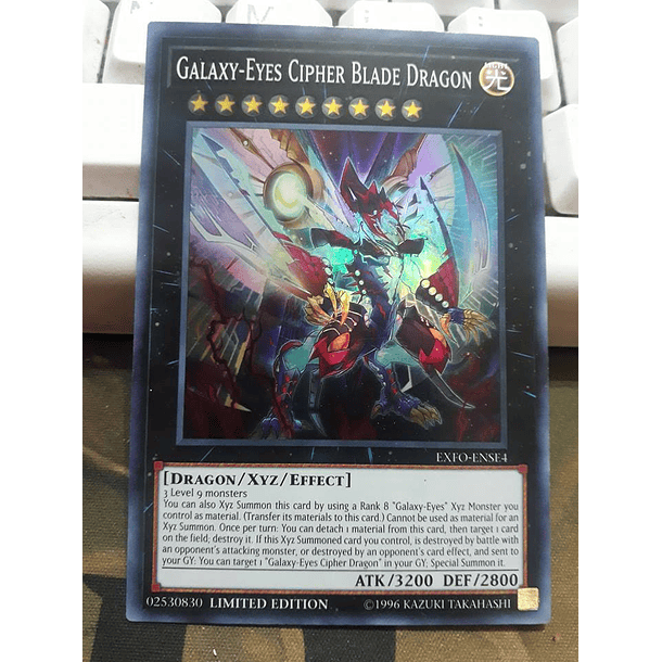 Galaxy-Eyes Cipher Blade Dragon - EXFO-ENSE4 - Super Rare...