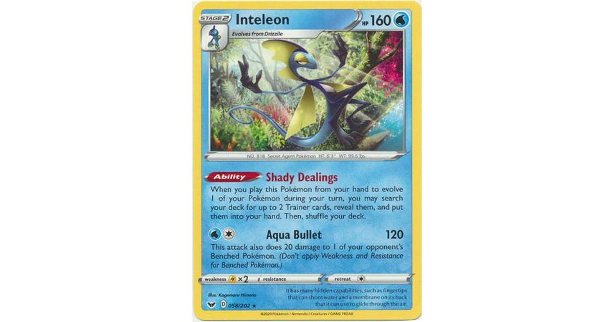 Inteleon - 058/202 - Rare Theme Deck Exclusive