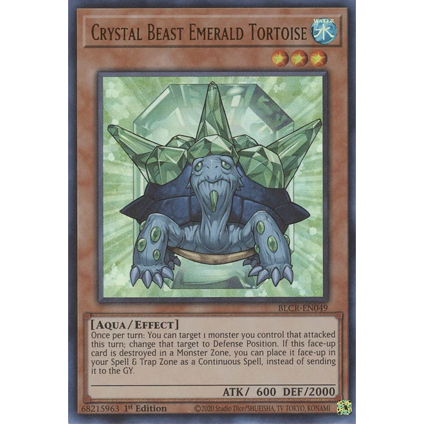 Crystal Beast Emerald Tortoise - BLCR-EN049 - Ultra Rare