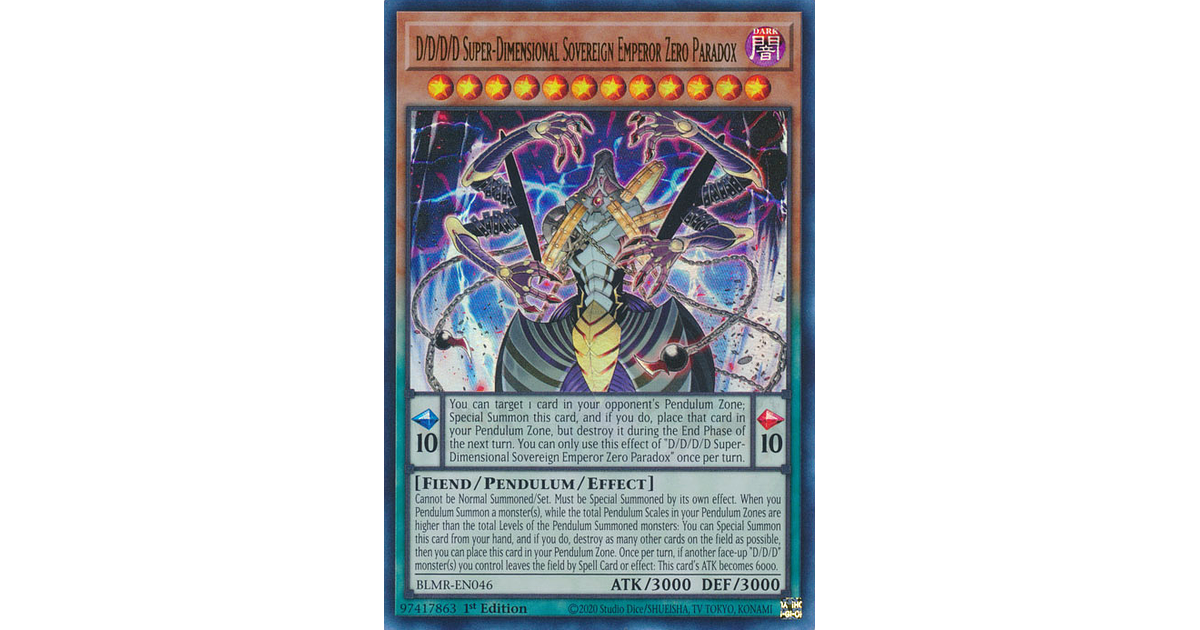 D/D/D/D Super-Dimensional Sovereign Emperor Zero Paradox - B