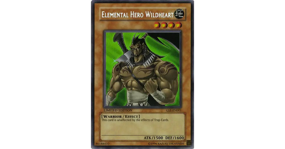 Elemental Hero Wildheart - GSE-EN001 - Ultra Rare letras sec