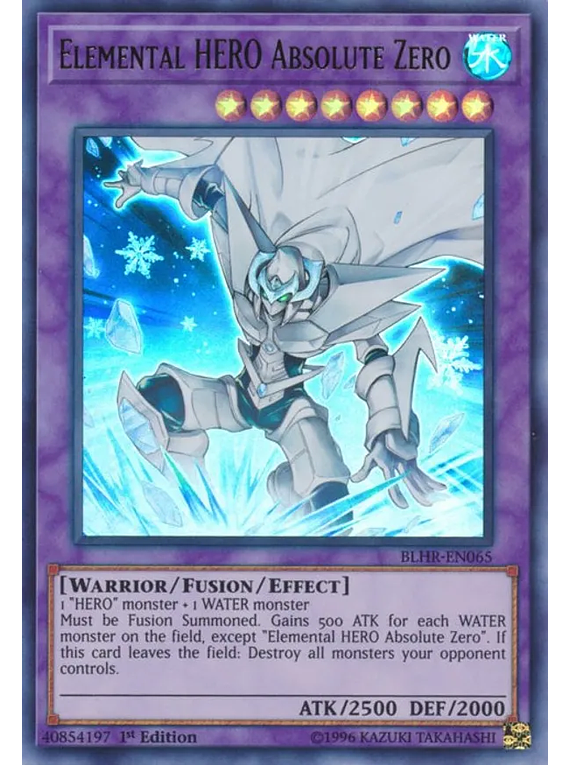Elemental HERO Absolute Zero - BLHR-EN065 - Ultra Rare