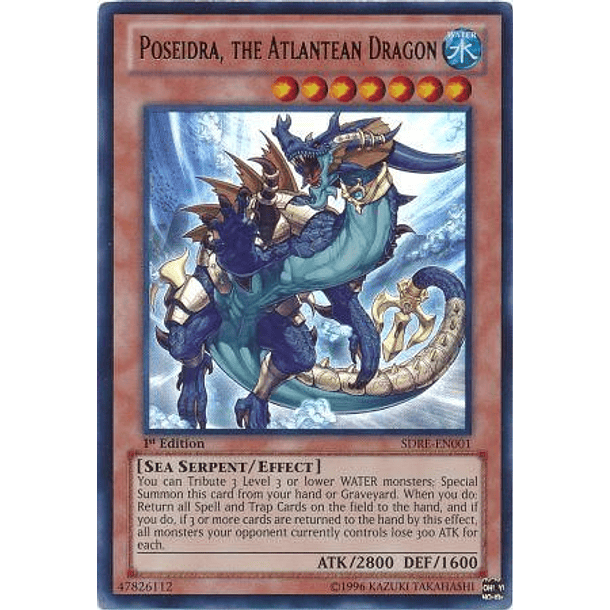 Poseidra, the Atlantean Dragon - SDRE-EN001 - Ultra Rare ...