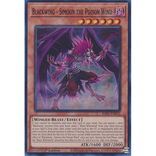 Blackwing - Simoon the Poison Wind - RA01-EN012