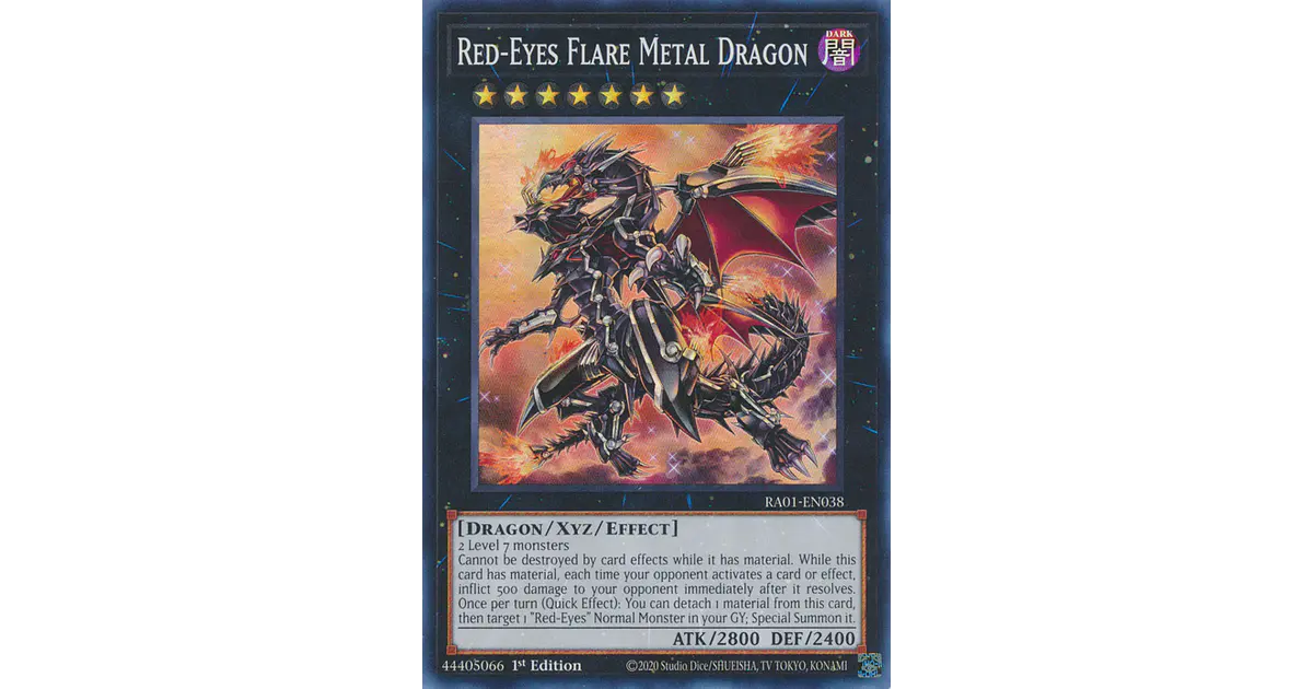 Red-Eyes Flare Metal Dragon - RA01-EN038