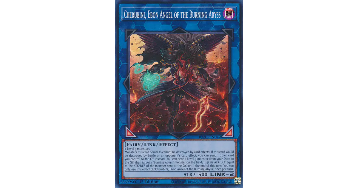 Cherubini, Ebon Angel of the Burning Abyss - RA01-EN042