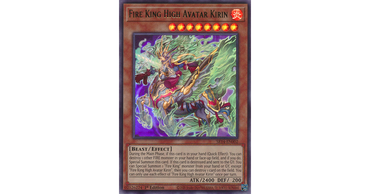 Fire King High Avatar Kirin - SR14-EN002 - Ultra Rare