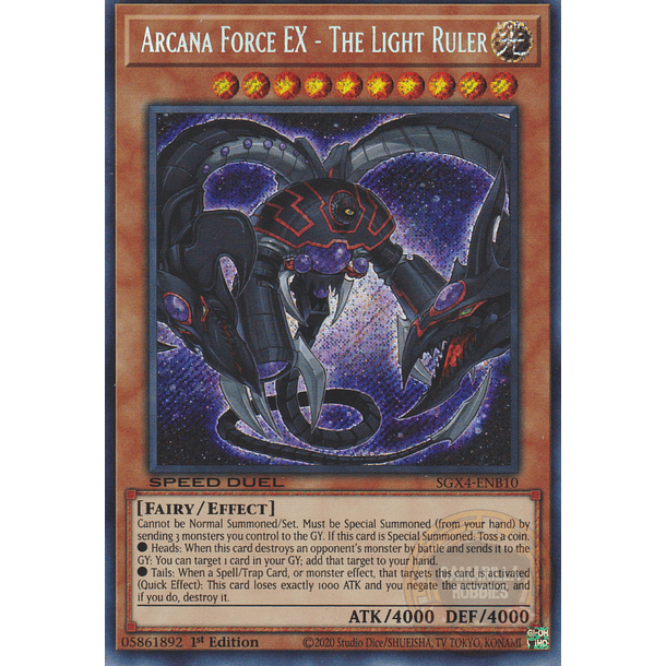 Arcana Force EX - The Light Ruler - SGX4-ENB10 - Secret Rare