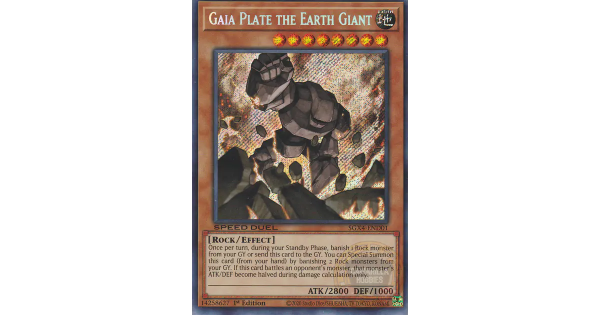 Gaia Plate the Earth Giant - SGX4-END01 - Secret Rare
