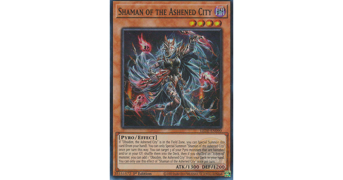 Shaman of the Ashened City - LEDE-EN090 - Super Rare