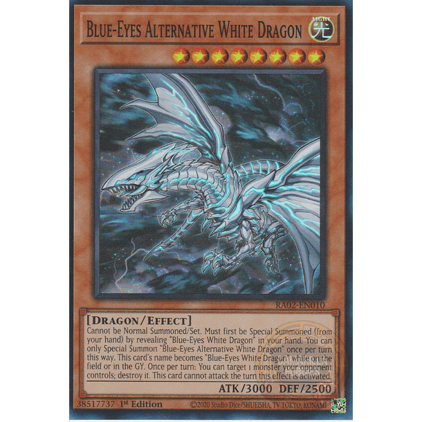 Blue-Eyes Alternative White Dragon - RA02-EN010