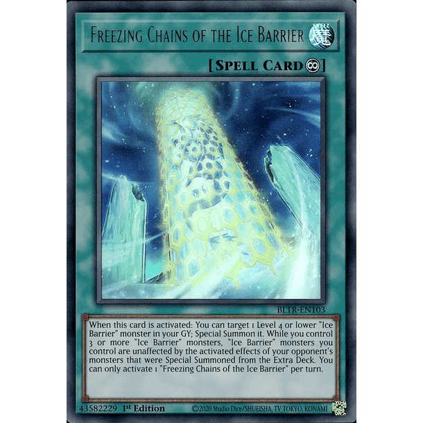 Freezing Chains of the Ice Barrier - BLTR-EN103 - Ultra Rare