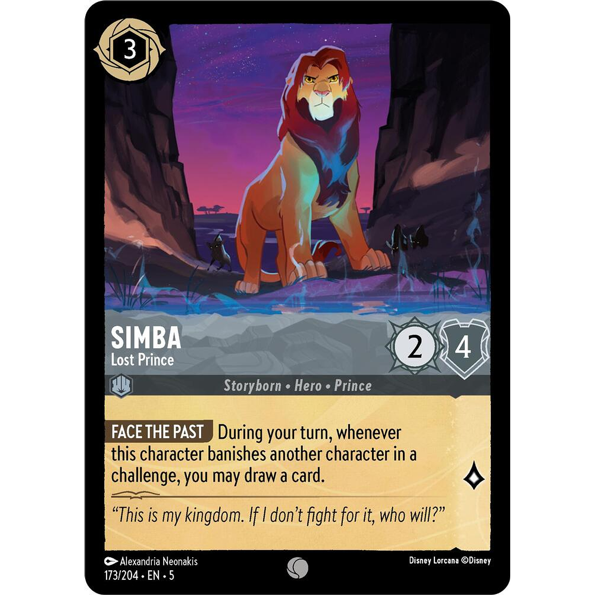 Simba - Lost Prince - 173/204 - Common