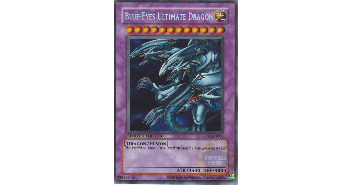 Blue-Eyes Ultimate Dragon - RP01-EN000 - Secret Rare (Reprin
