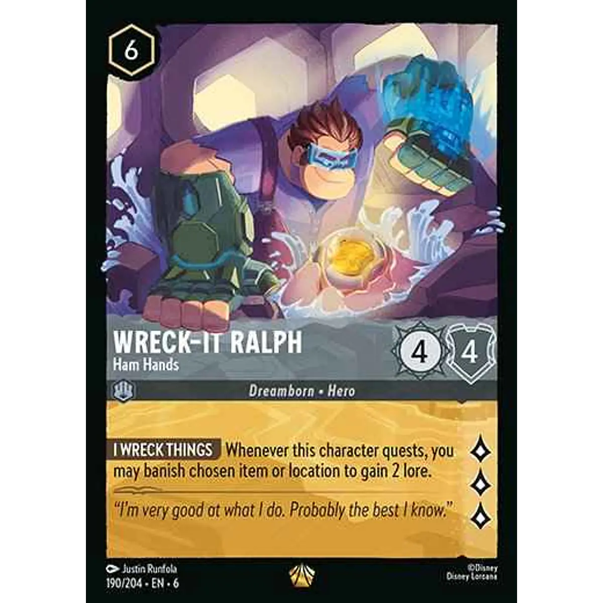 Wreck-It Ralph - Ham Hands - 190/204 - Legendary *6