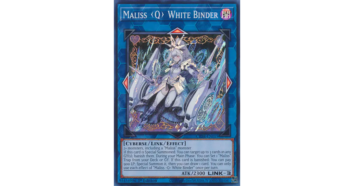 Maliss White Binder - CRBR-EN019 - Super Rare