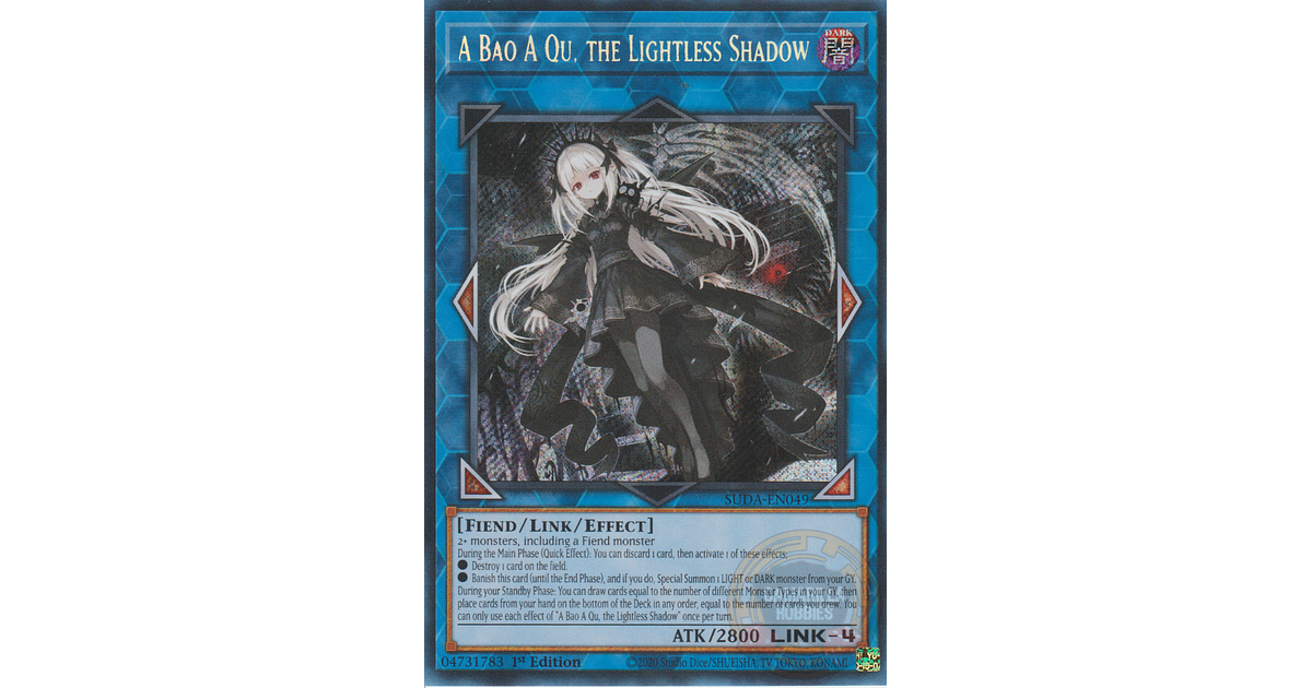 A Bao A Qu, the Lightless Shadow - SUDA-EN049 - Secret Rare
