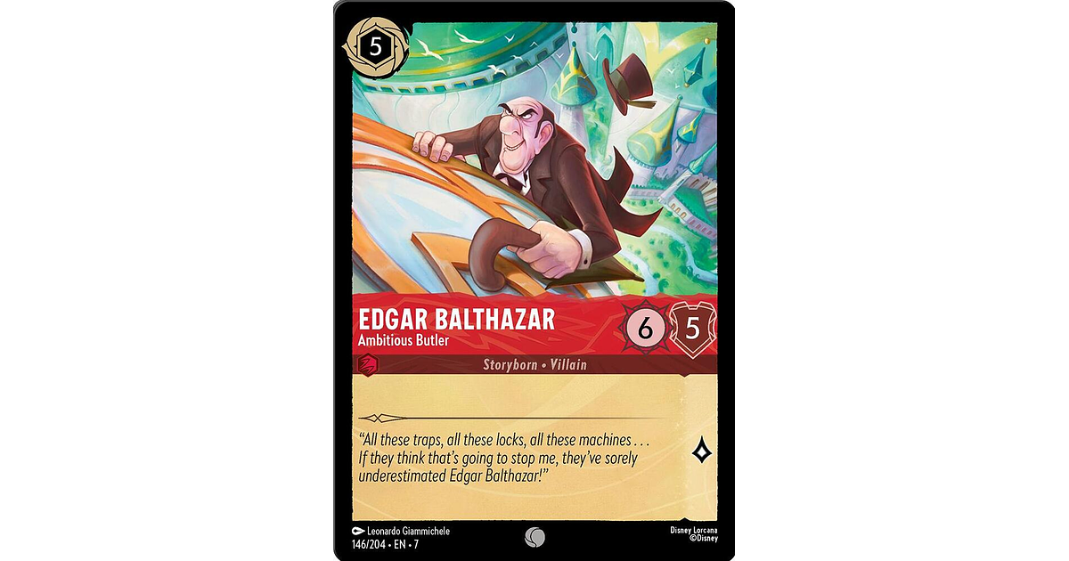 Edgar Balthazar - Ambitious Butler - 146/204 - Common - 7