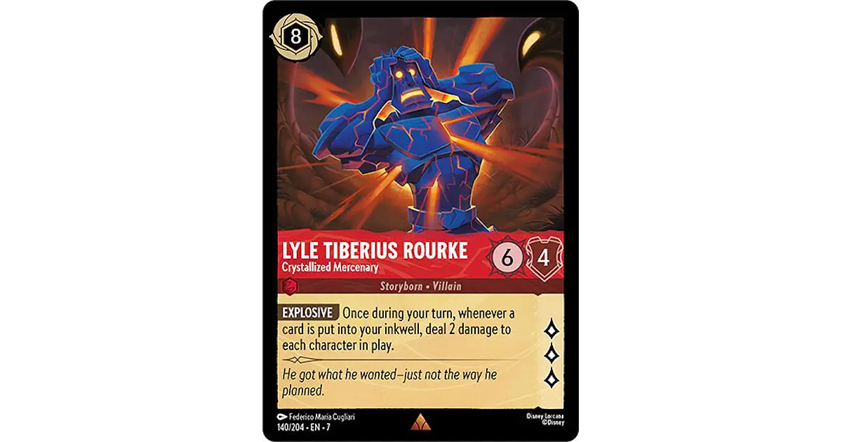 Lyle Tiberius Rourke - Crystallized Mercenary - 140/204 - Ra