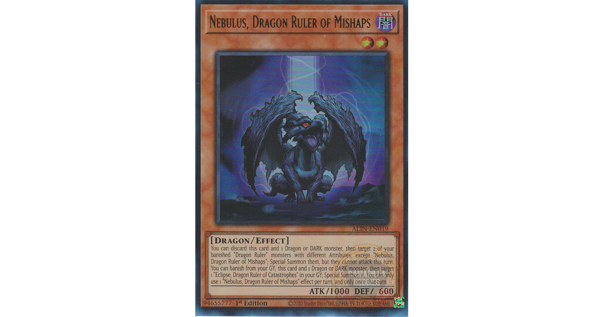 Nebulus, Dragon Ruler of Mishaps - ALIN-EN019 - Ultra Rare