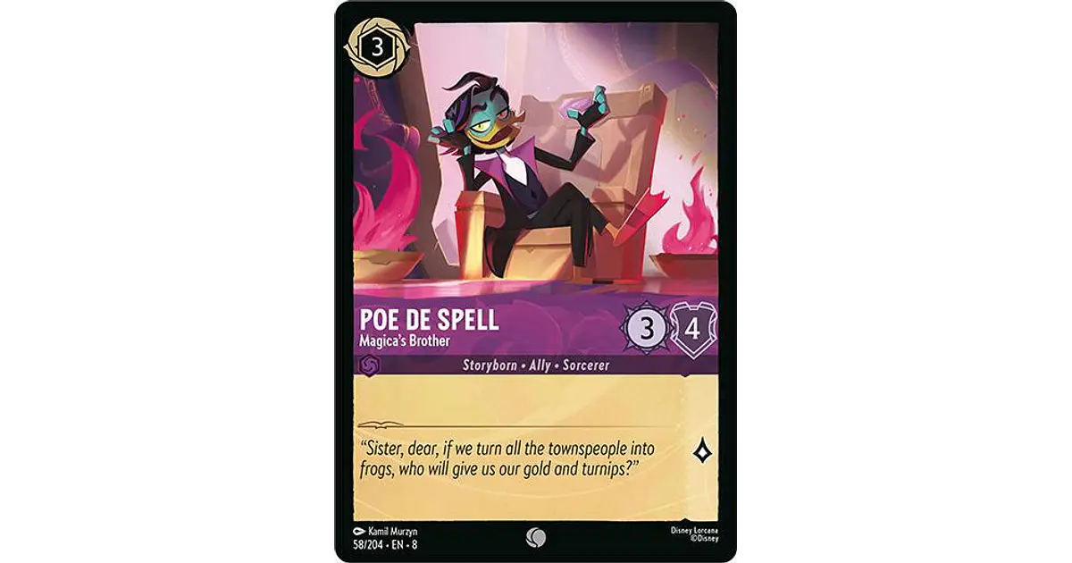Poe De Spell - Magica's Brother - 58/204 - Common - 8