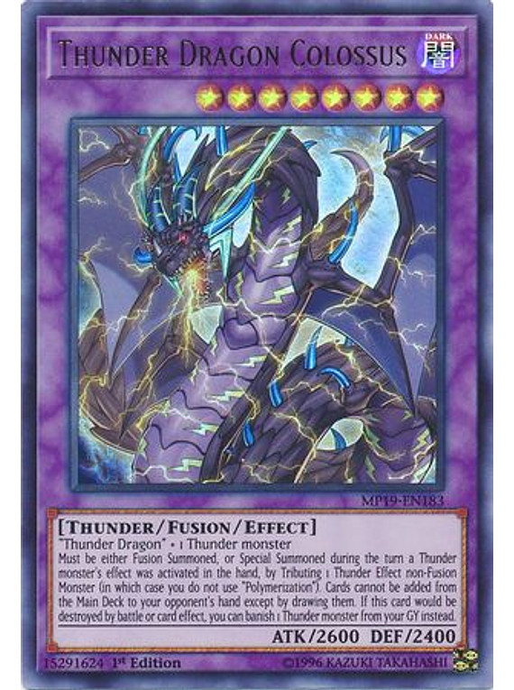 Thunder Dragon Colossus - MP19-EN183 - Ultra Rare