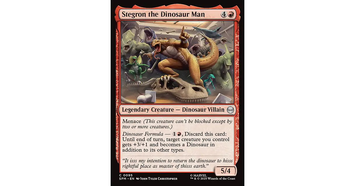 Stegron the Dinosaur Man - SPM - C