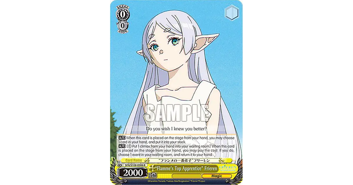 Flamme's Top Apprentice Frieren - SFN/S108-E006 R - Rare